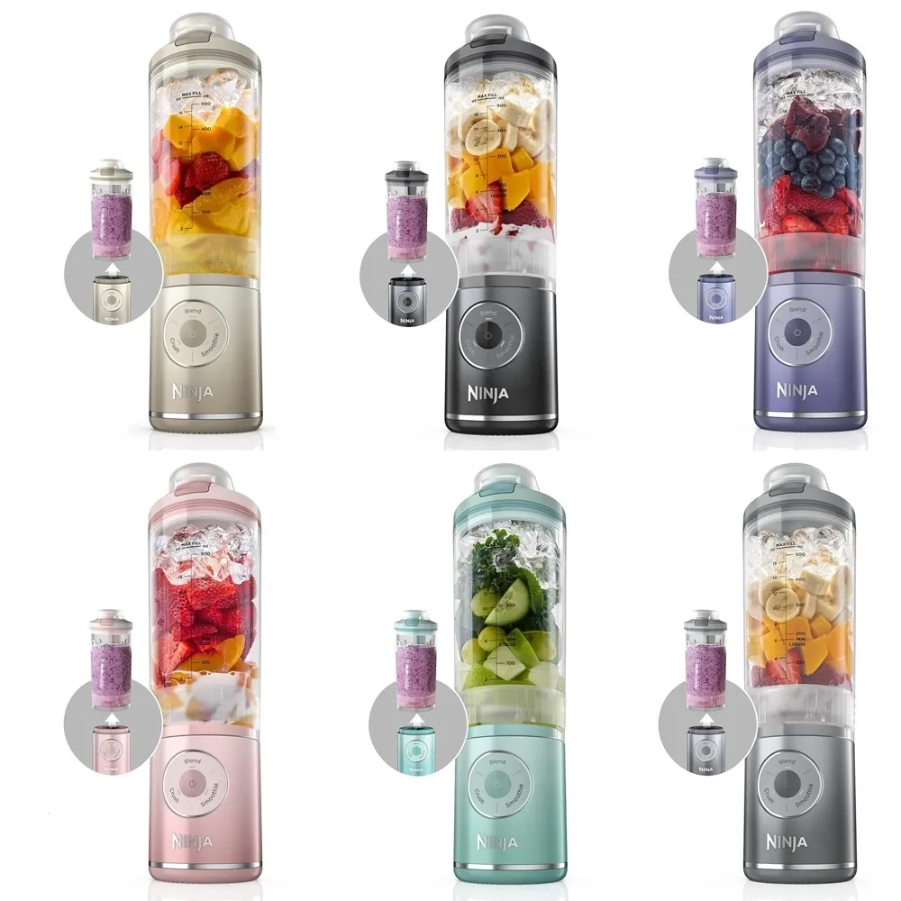 닌자 블라스트 맥스 포터블 블렌더+트위스트 앤 고, 무선 650ml (22온스) 용기, 셰이크 및 스무디용 (미국정품) | 크로켓
