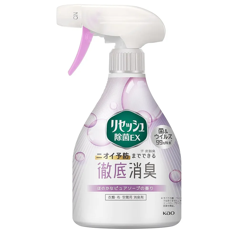 kao 카오 리세쉬 데오도라이징 퓨어 솝 에어 탈취제 370ml 4팩 Lysesh Antibacterial EX Deodorizing Air | 크로켓