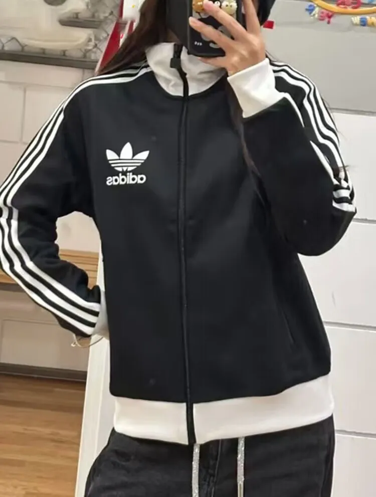 아디다스 오리지널 베켄바우어 트랙탑 져지 자켓 블랙 IW3174 | 크로켓