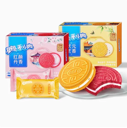 계절 한정 오레오 비스킷 홍안단향97g*2+ 장원지향97g*2 | 크로켓