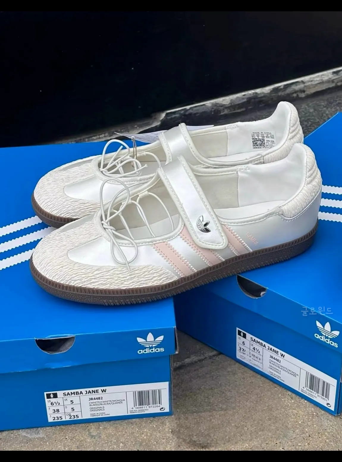 아디다스 삼바 메리 제인 여성 샌들 화이트 핑크 JR4482 | 상품 상세 | 크로켓