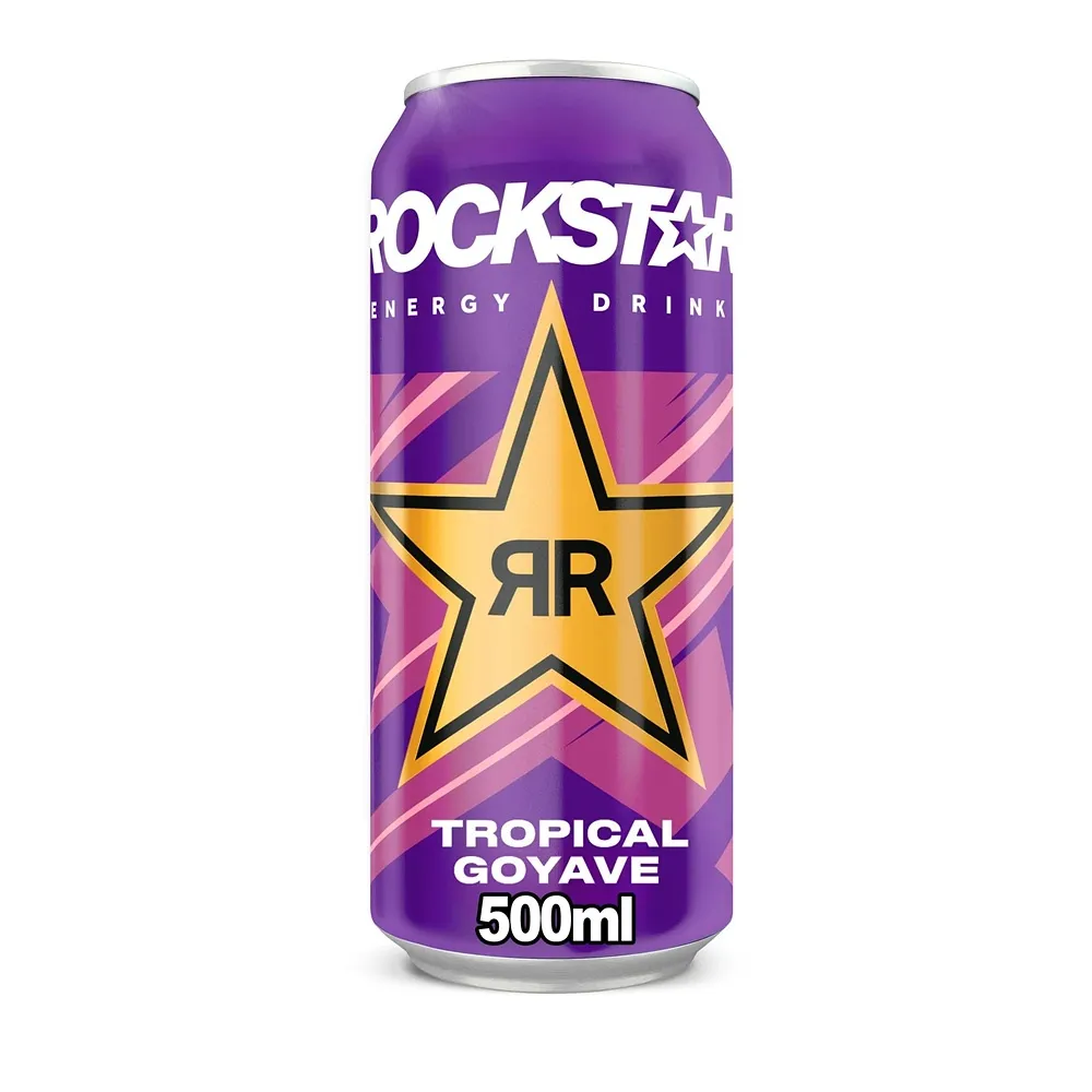 ROCKSTAR 에너지 드링크 500ml 4팩 트로피칼 구아바 ROCKSTAR Tropical Guava Flavor ...