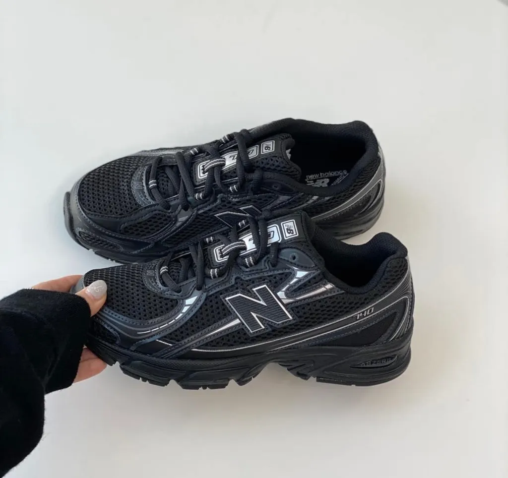 뉴발란스 NB 740 GS 운동화 여성 블랙 GR740BM | 크로켓
