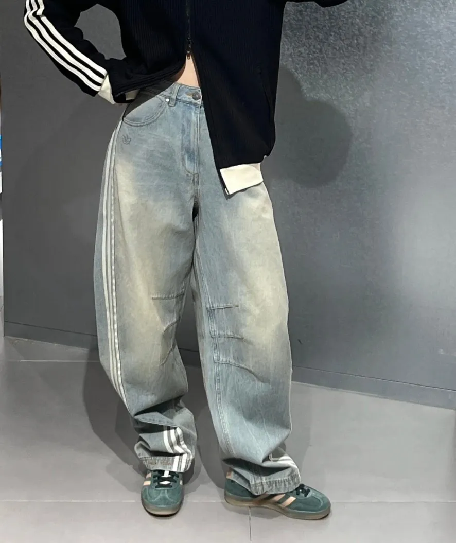 [무료배송/항공배송] 아디다스 아딜레니움 시즌 3 데님 바나나 피티드 워시드 데님 팬츠 블루 JX9212 | 상품 상세 | 크로켓