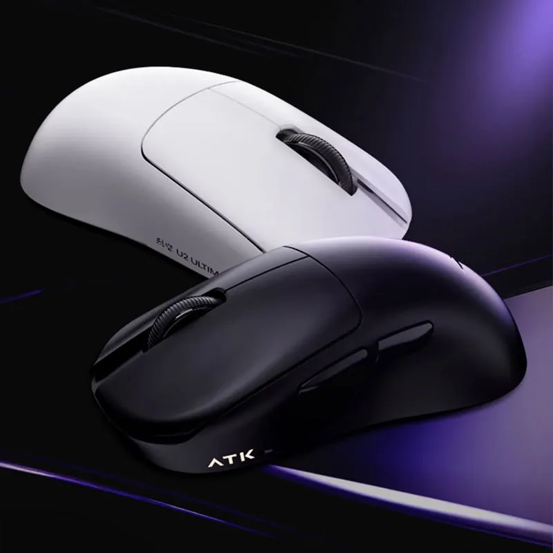 ATK U2 Ultra무선 게이밍 마우스 열공 초경량 3모드 500mAh PAW 3950 듀얼8K 인체공학적 마우스 | 크로켓