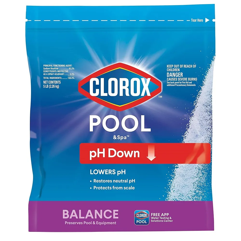 클로락스 폴 앤 스파 2.26kg 1팩 로어ph Clorox Pool&Spa Swimming Pool pH Down ...