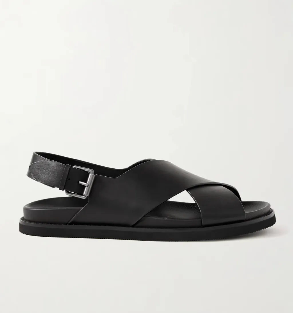 폴로랄프로렌 샌들 POLO RALPH LAUREN Zane Oiled-Leather Sandals | Croket