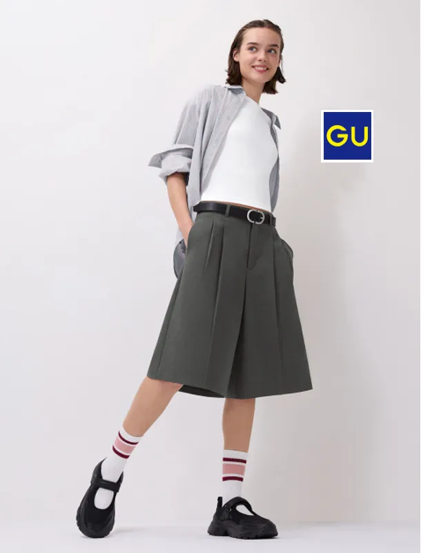 일본 GU 여성용 버뮤다 반바지 NTQ+E 358372 | 상품 상세 | 크로켓