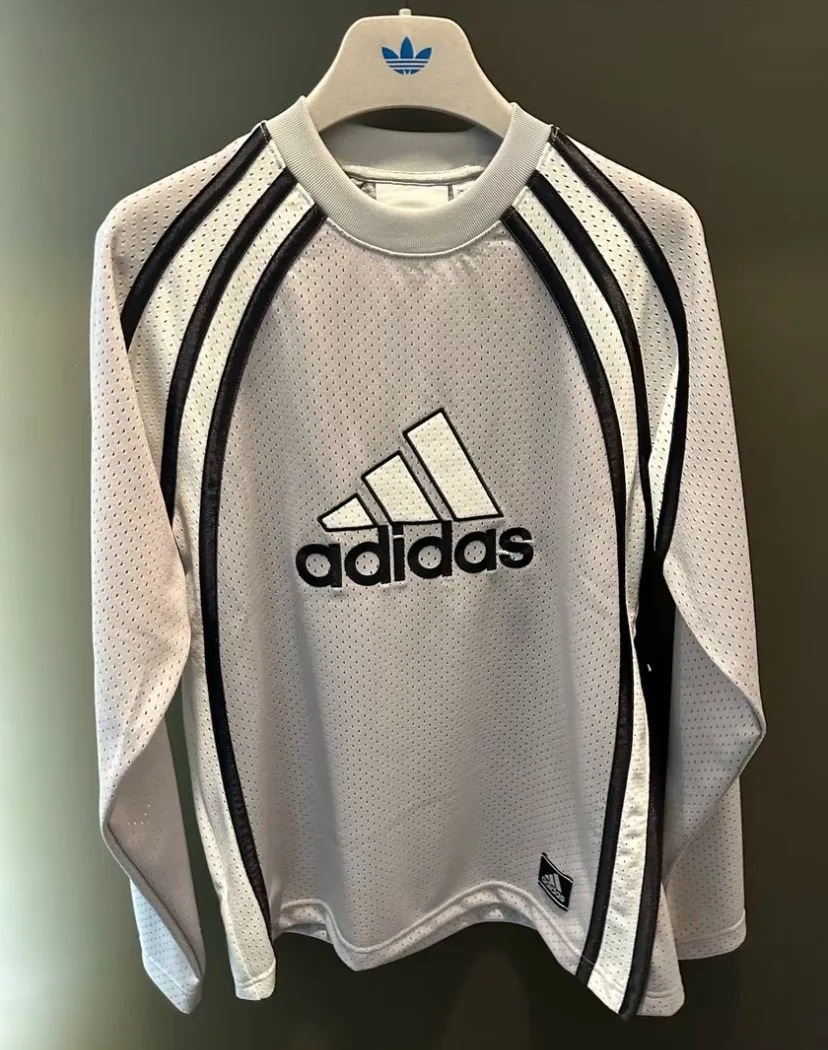 아디다스 오리지널 트레이닝 웜업 롱 슬리브 탑 긴팔 티셔츠 그레이 JD5375 | 상품 상세 | 크로켓