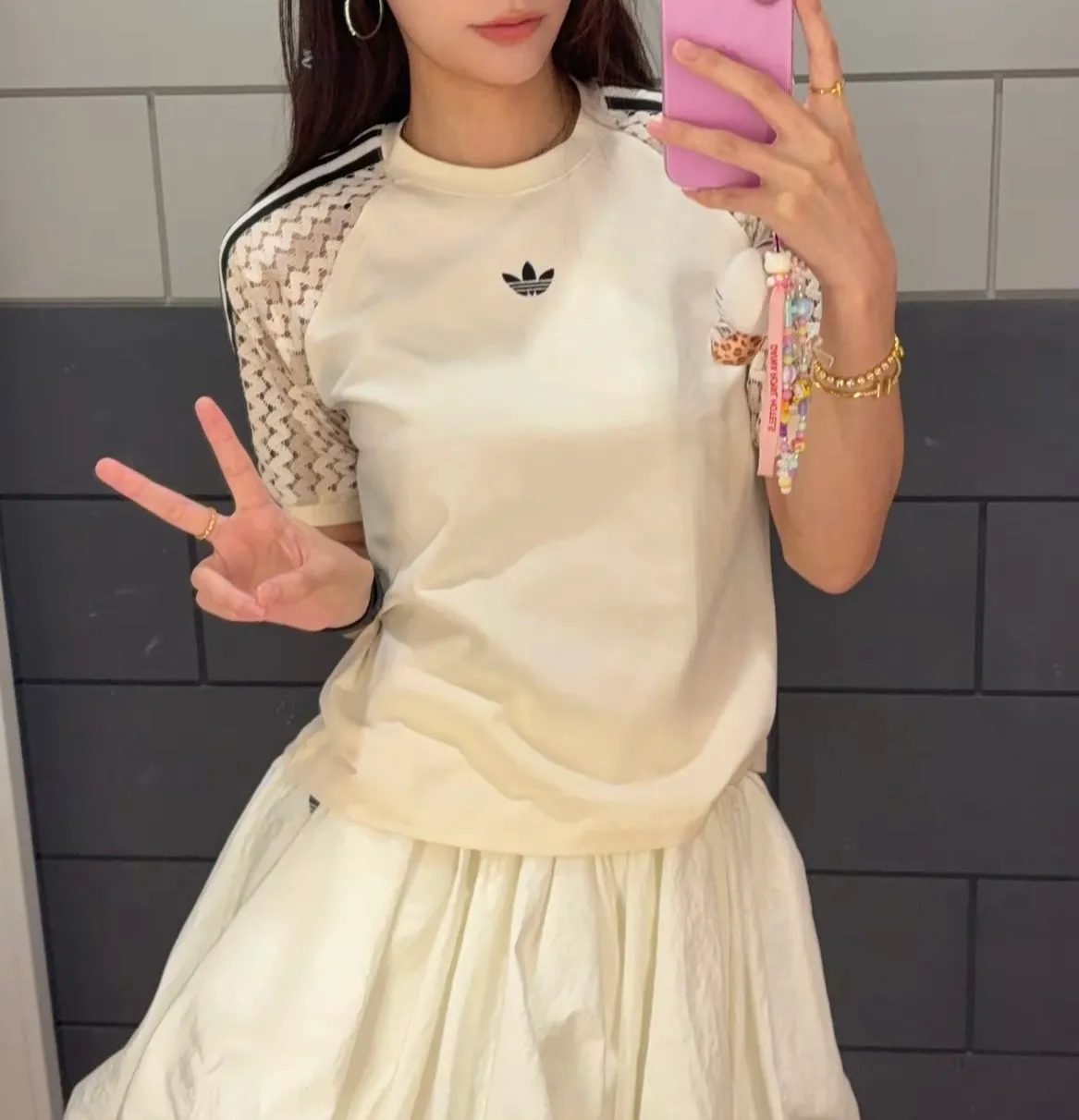 아디다스 서머 글로우 캘리 여름 메쉬 반팔티셔츠 아디다스 서머 글로우 반팔티셔츠 원더 화이트 KC0770 | 크로켓