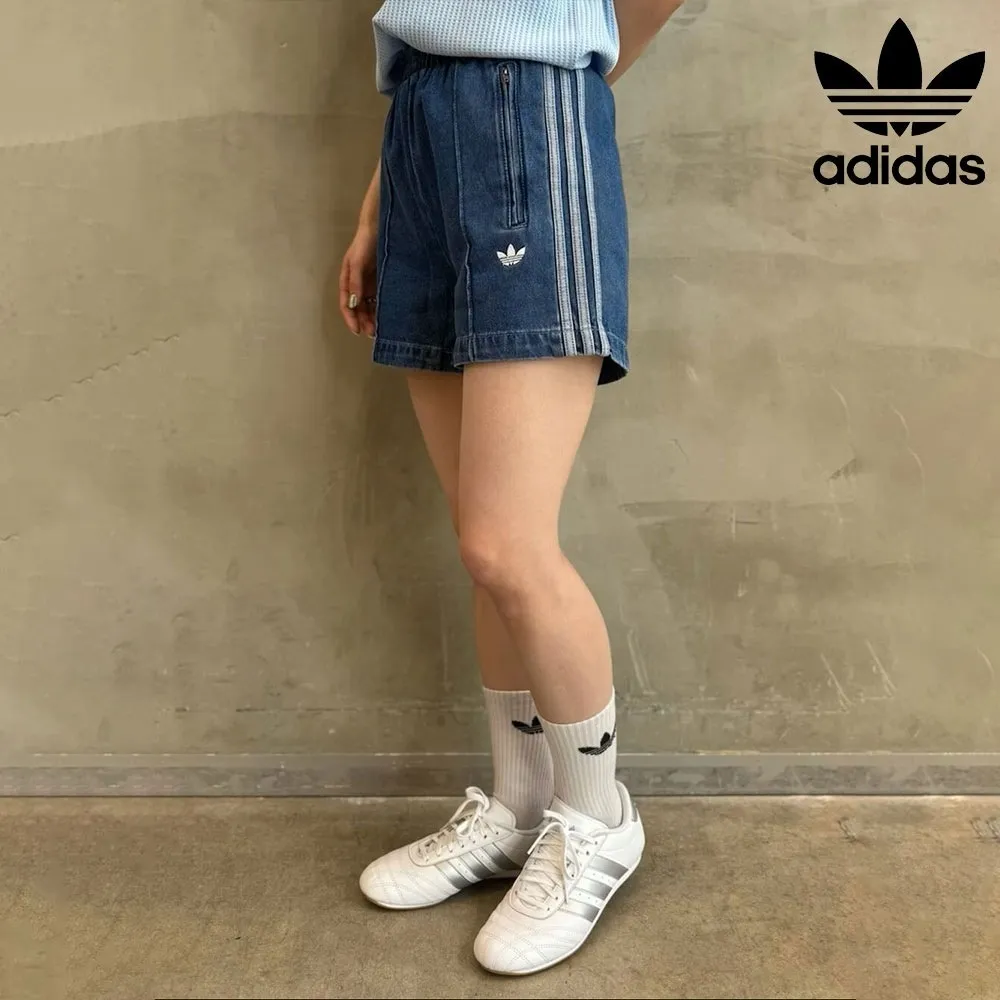 아디다스 오리지널 아디컬러 데님 파이어버드 쇼츠 팬츠 반바지 인디고 JD2562 | 크로켓