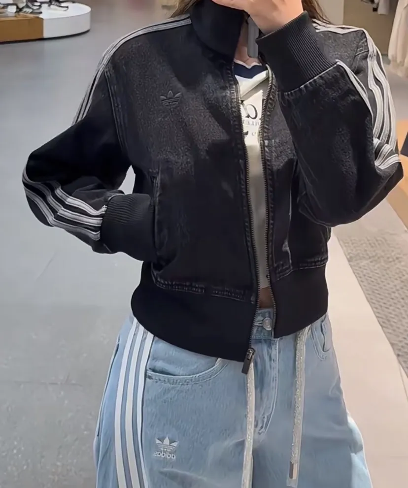 [무료배송]아디다스 W 오리지널스 아디컬러 데님 트랙탑 트레이닝 져지 자켓 흑청 JD3110 | 상품 상세 | 크로켓