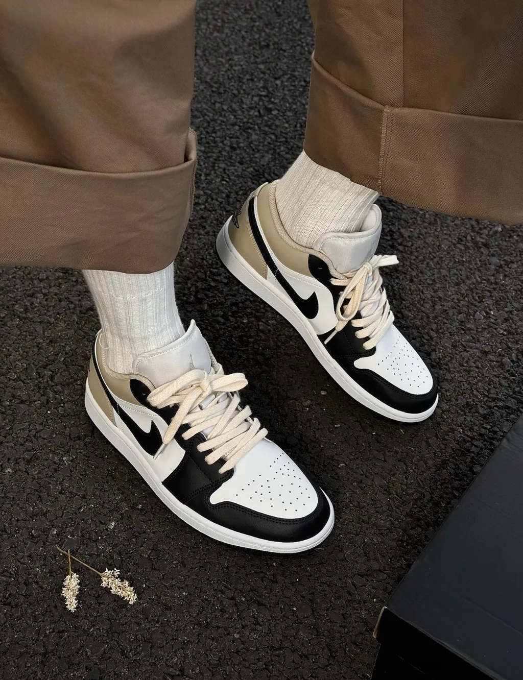 [무료배송/항공특송] 나이키 에어 조던 1 스니커즈 운동화 화이트 블랙 553558-153 | 상품 상세 | 크로켓