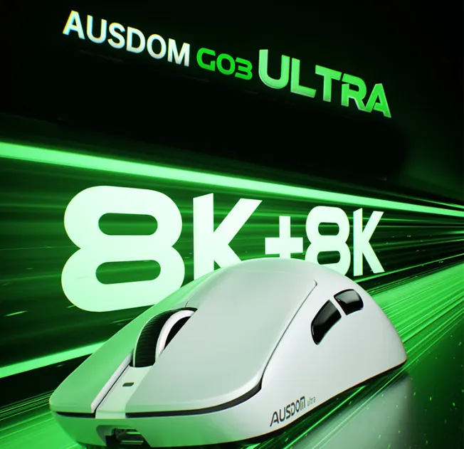 AUSDOM G03 시리즈 무선 게이밍 마우스 니어링크 듀얼 8K [G03 PRO] | 상품 상세 | 크로켓