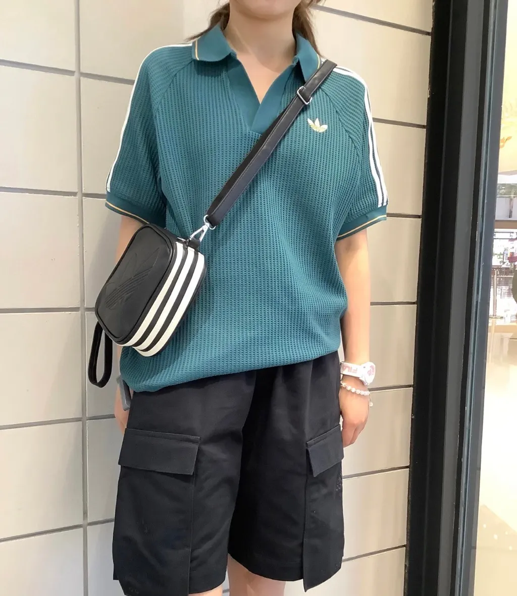 Adidas 아디다스 오리지널스 와플 니트 반팔 폴로 셔츠 KC0691 | 크로켓