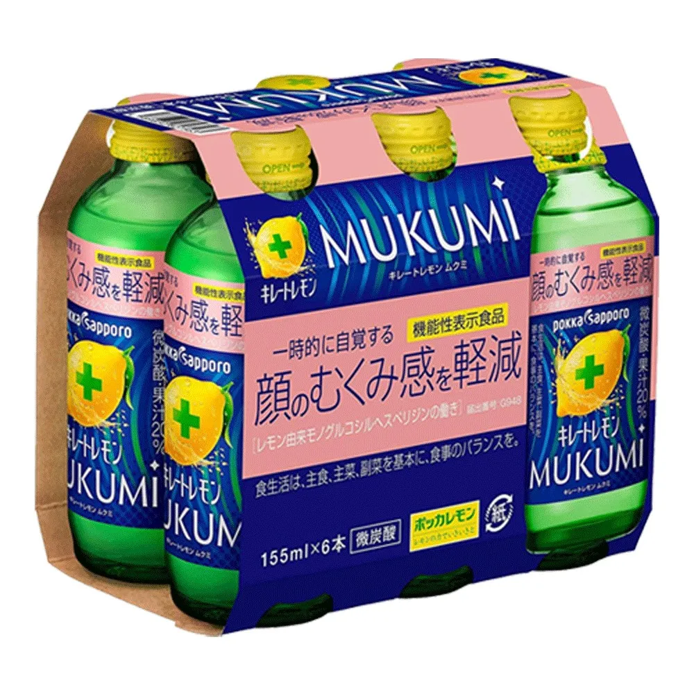 포카 삿포로 킬레이트 레몬 MUKUMI 무쿠미 드링크 155ml 6개 세트 | 상품 상세 | 크로켓