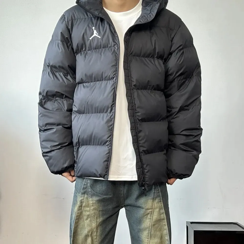 Nike Jordan Brooklyn Short Padded Therma Fit Hooded Jumper Black HV0533 ...