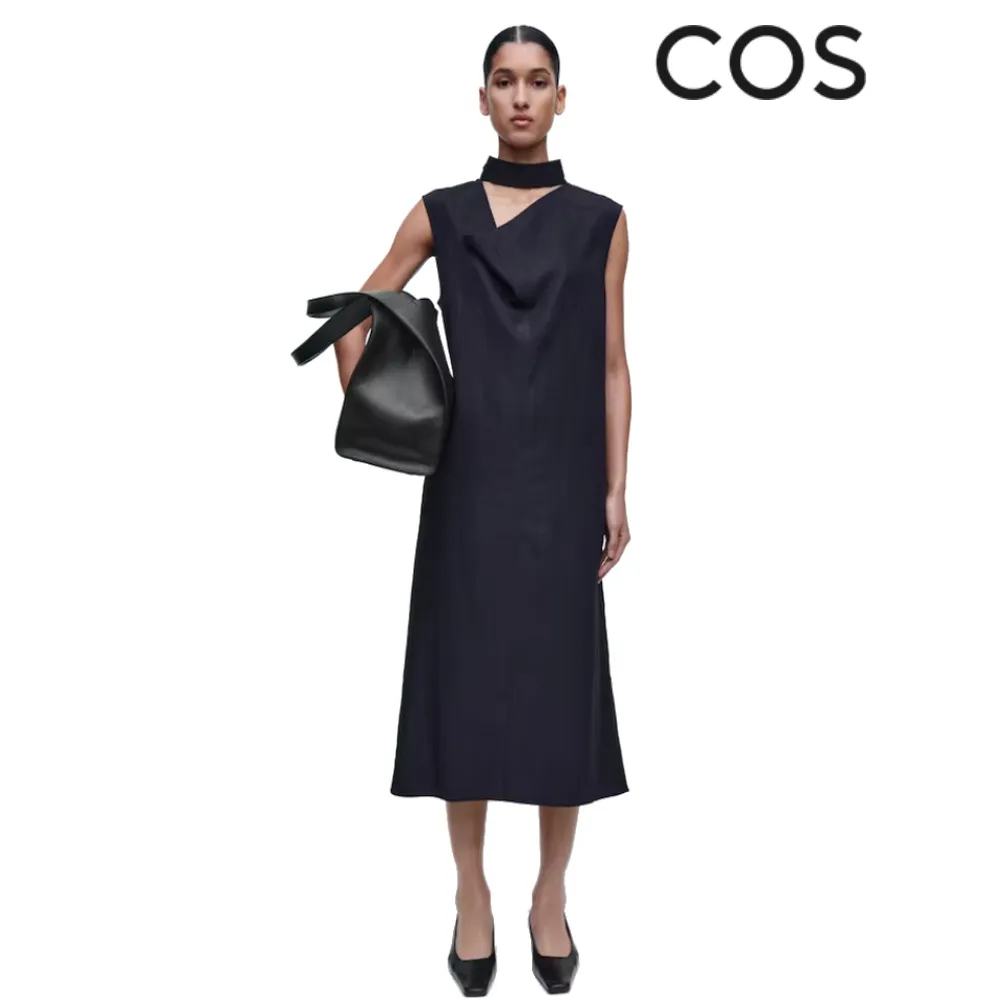 COS 코스 25ss CUTOUT COWL-NECK 미디 원피스 1266199001 | 상품 상세 | 크로켓