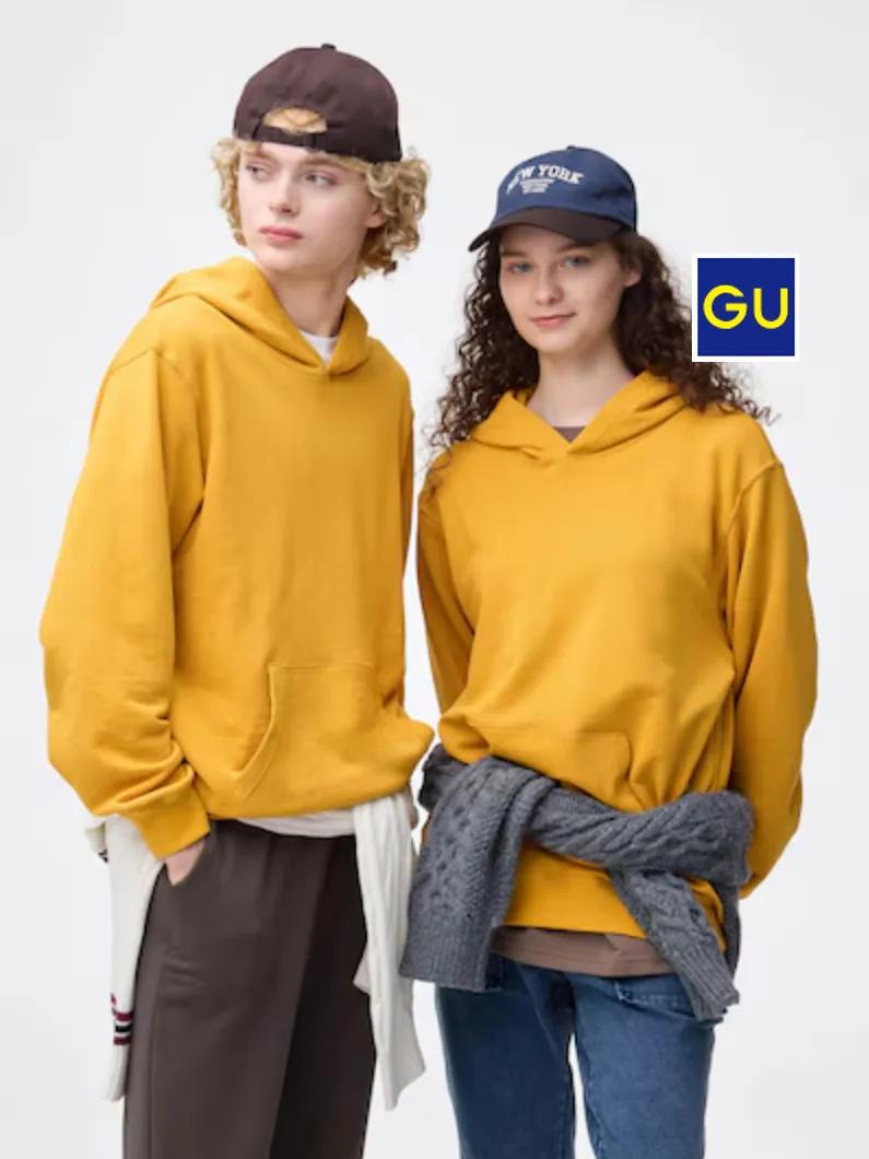 [일본한정브랜드] 일본 GU 남여공용 스웨트 파카 358476 | [Japan Limited Brand] Japan GU Unisex Sweatshirt Parka ...