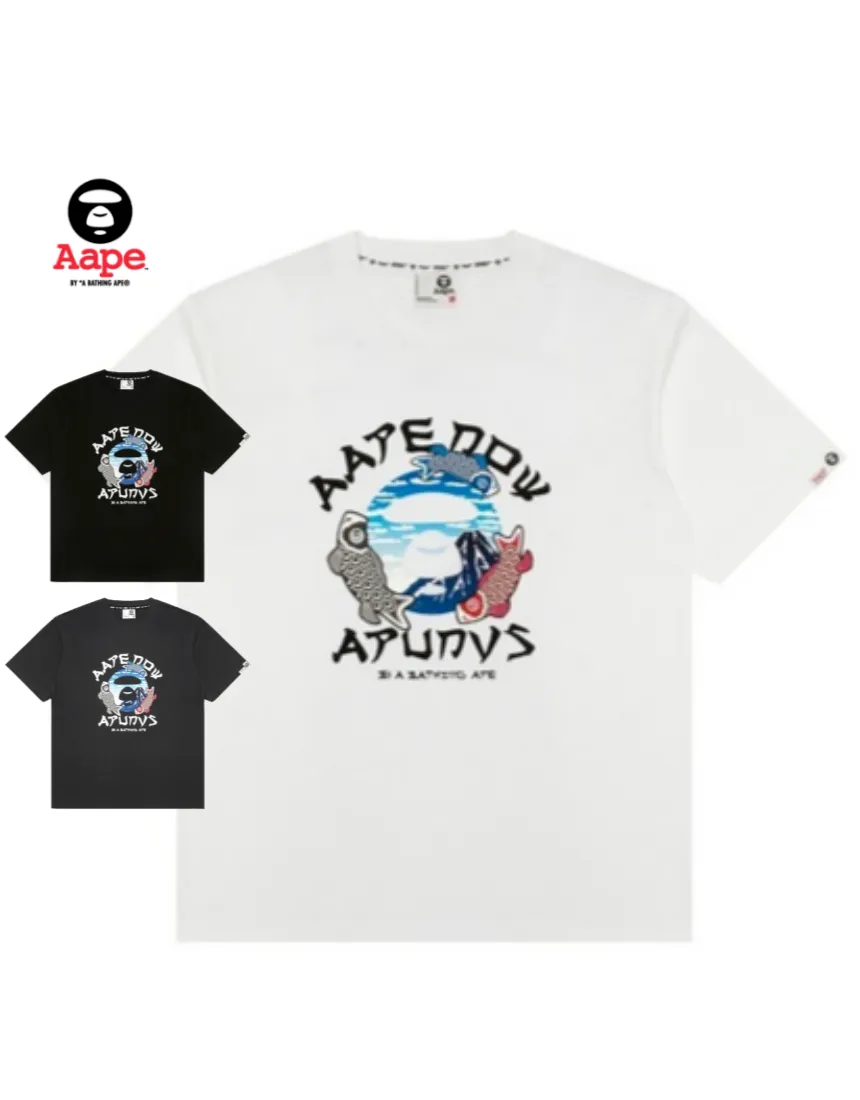 에이프 AAPE JAPANESE MOTIF TEE 재패니즈 모티브 반팔 티셔츠 AAPTEM1637XXO | 크로켓