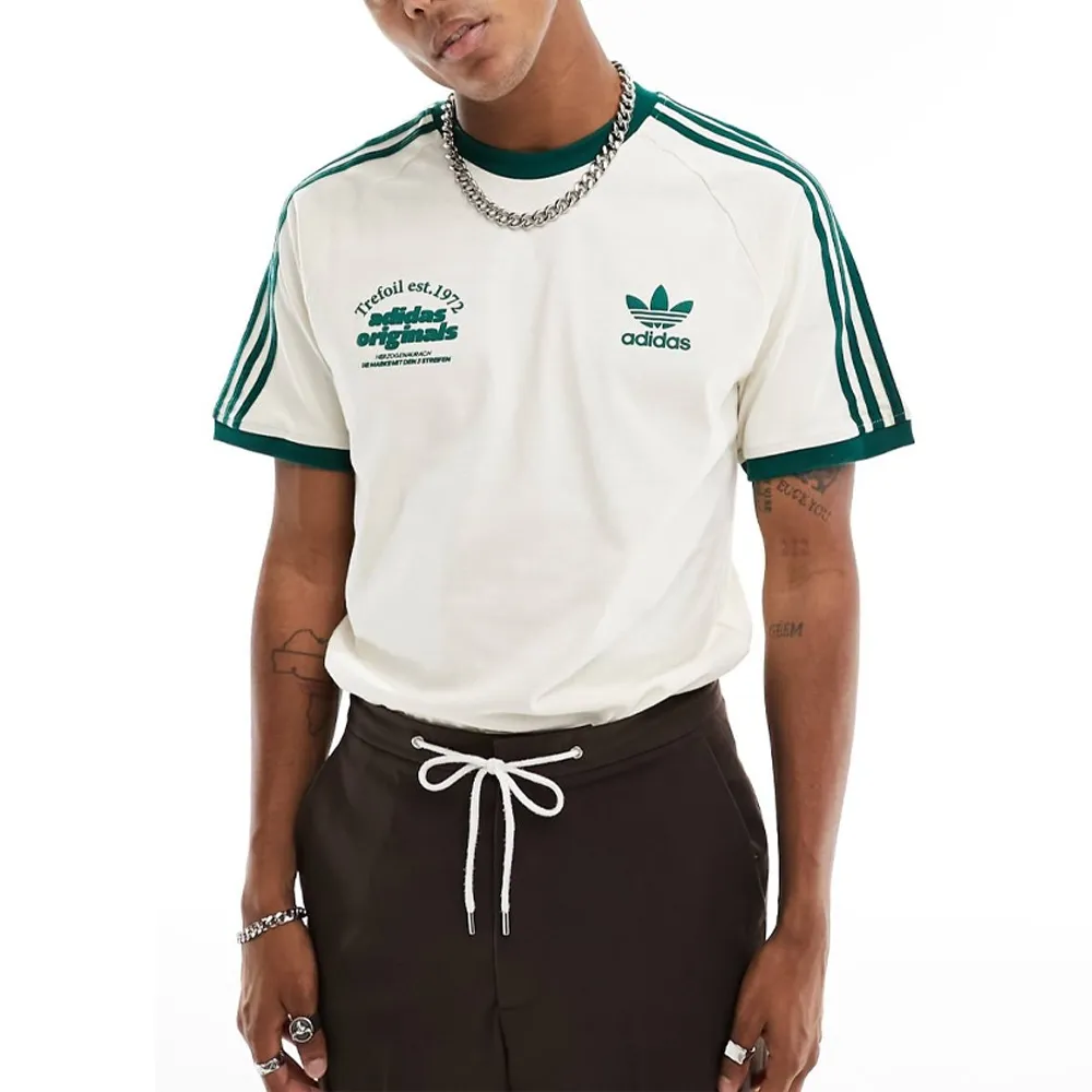 아디다스 반팔 오리지널 스포츠 그래픽 캘리 티셔츠 원더 화이트 그린 IU0217 | 상품 상세 | 크로켓