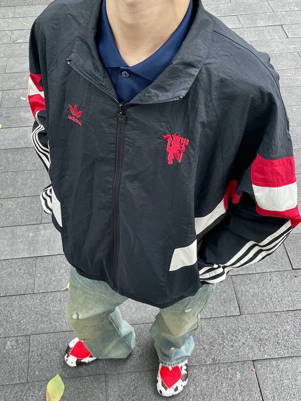 아디다스 맨유 맨체스터 유나이티드 트랙탑 집업 자켓 바람막이 IS6525 | 크로켓
