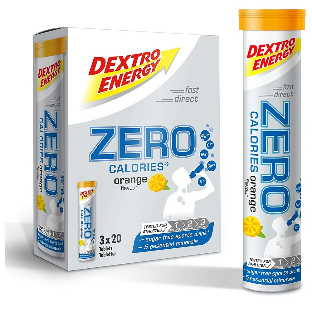 덱스트로 에너지 타블릿 20정 3개입 오렌지 Electrolyte sport tablets Dextro Energy, zero ...