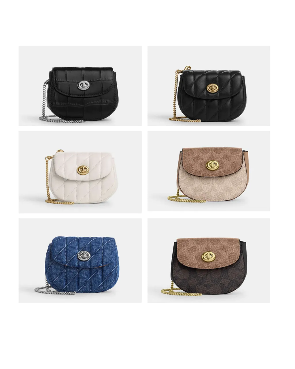 COACH 코치 턴락 카드케이스 레더 체인 캔버스 월렛 크로스백 CZ475 | 상품 상세 | 크로켓