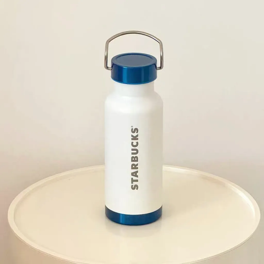 스타벅스 중국 공홈 2025 썸머MD 휴대용 손잡이 보온보냉 스텐 물병 473ml | 상품 상세 | 크로켓