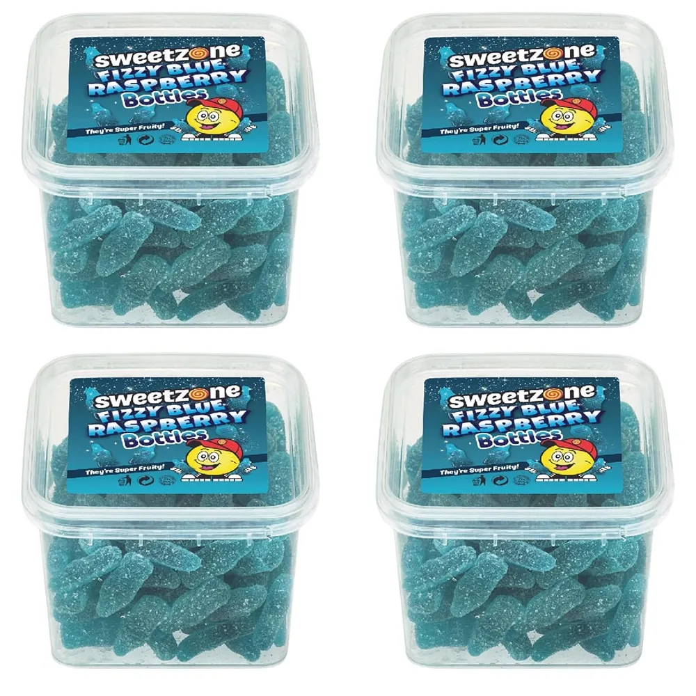 스위트존 휘지 블루 라즈베리 보틀 젤리 170g 4팩 Sweetzone Fizzy Blue Raspberry Bottles ...