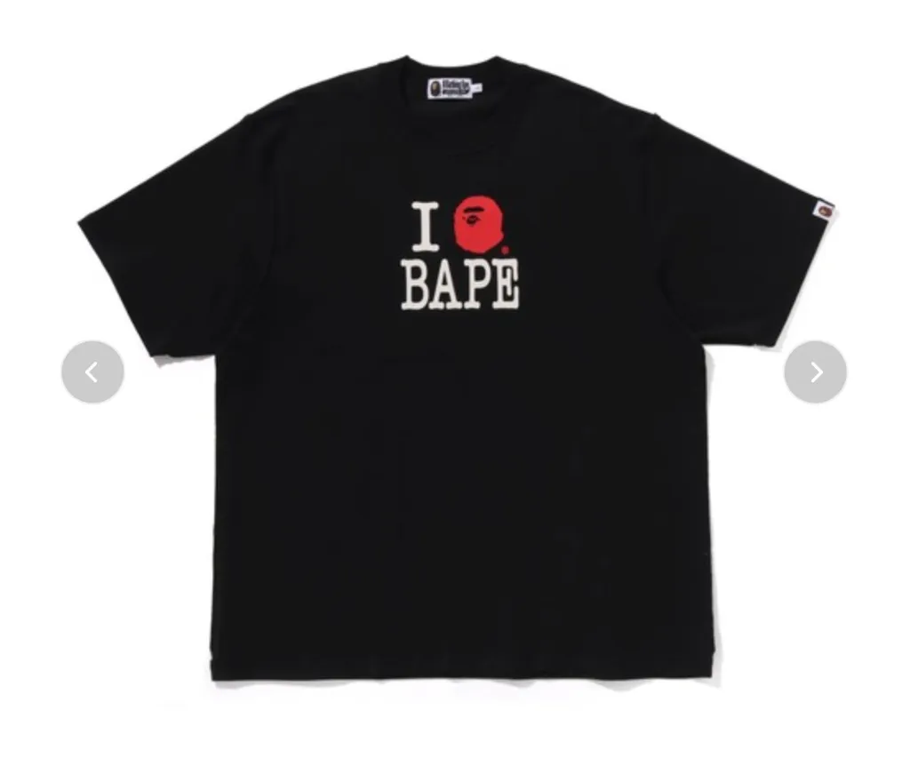 [일본] A BATHING APE 베이프 BAPE LOGO INSIDE OUT RELAXED FIT TEE _ 블랙 | 크로켓