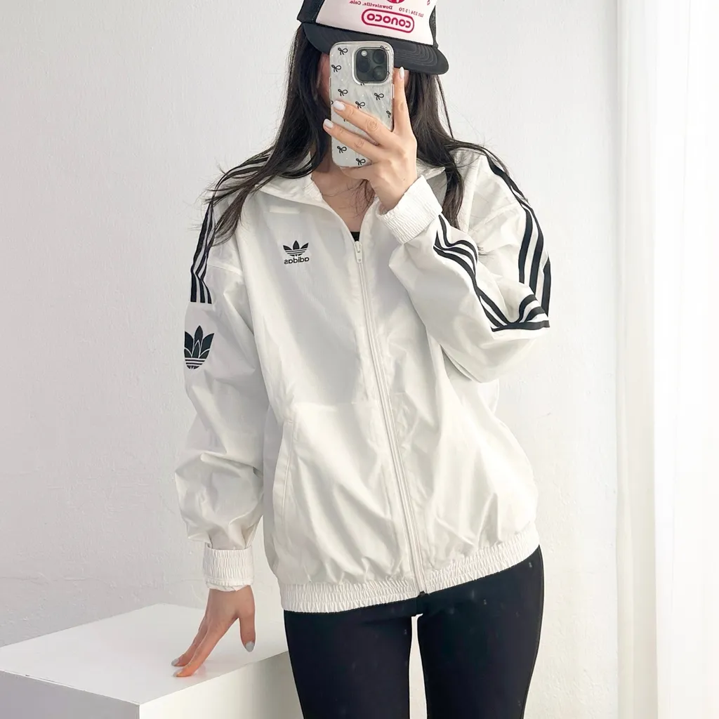 [무료배송]아디다스 오리지널스 트레포일 3S 트랙탑 져지 자켓 바람막이 화이트 JI7535 | 상품 상세 | 크로켓