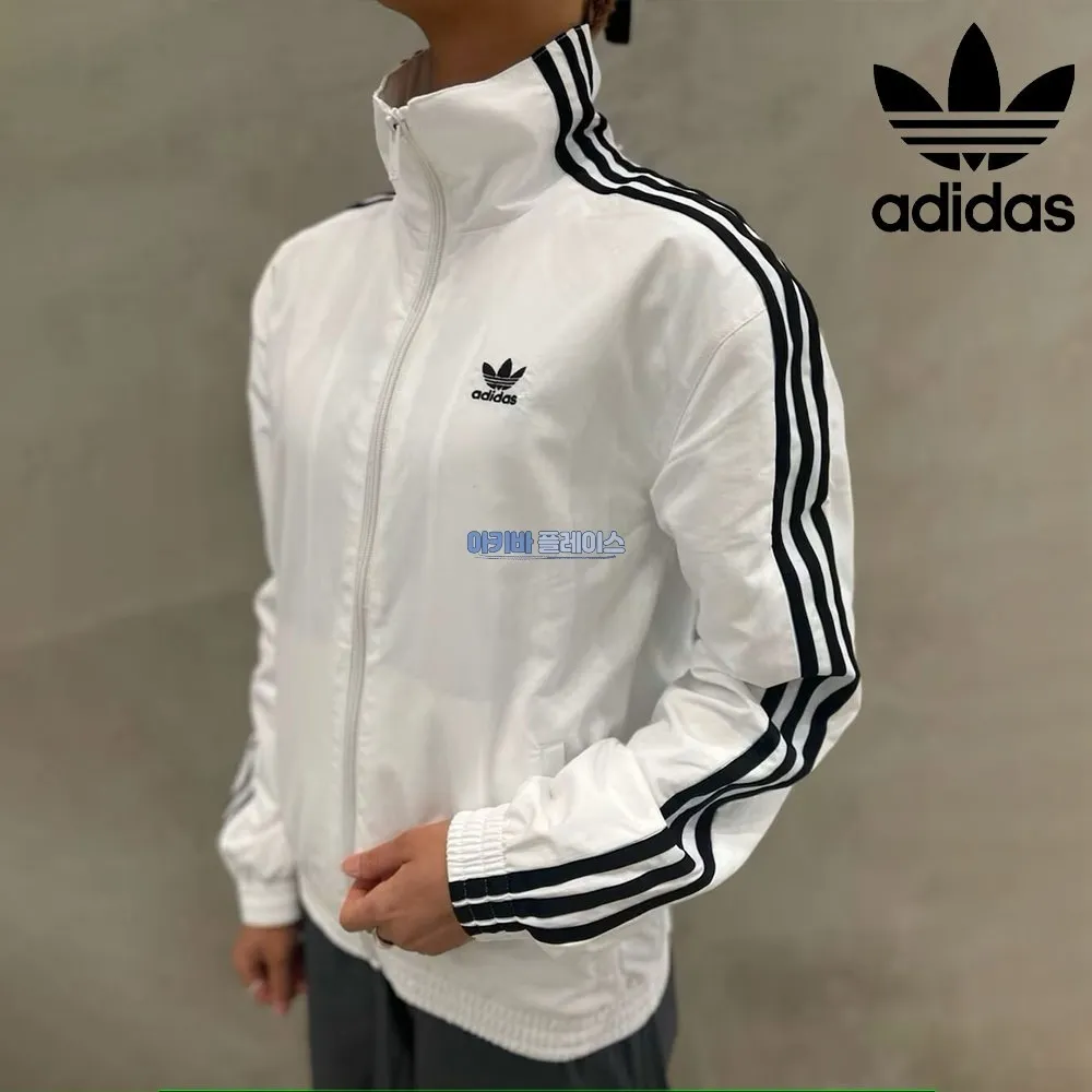 아디다스 오리지널 우븐 트랙 탑 바람막이 자켓 화이트 JD5328 | 크로켓