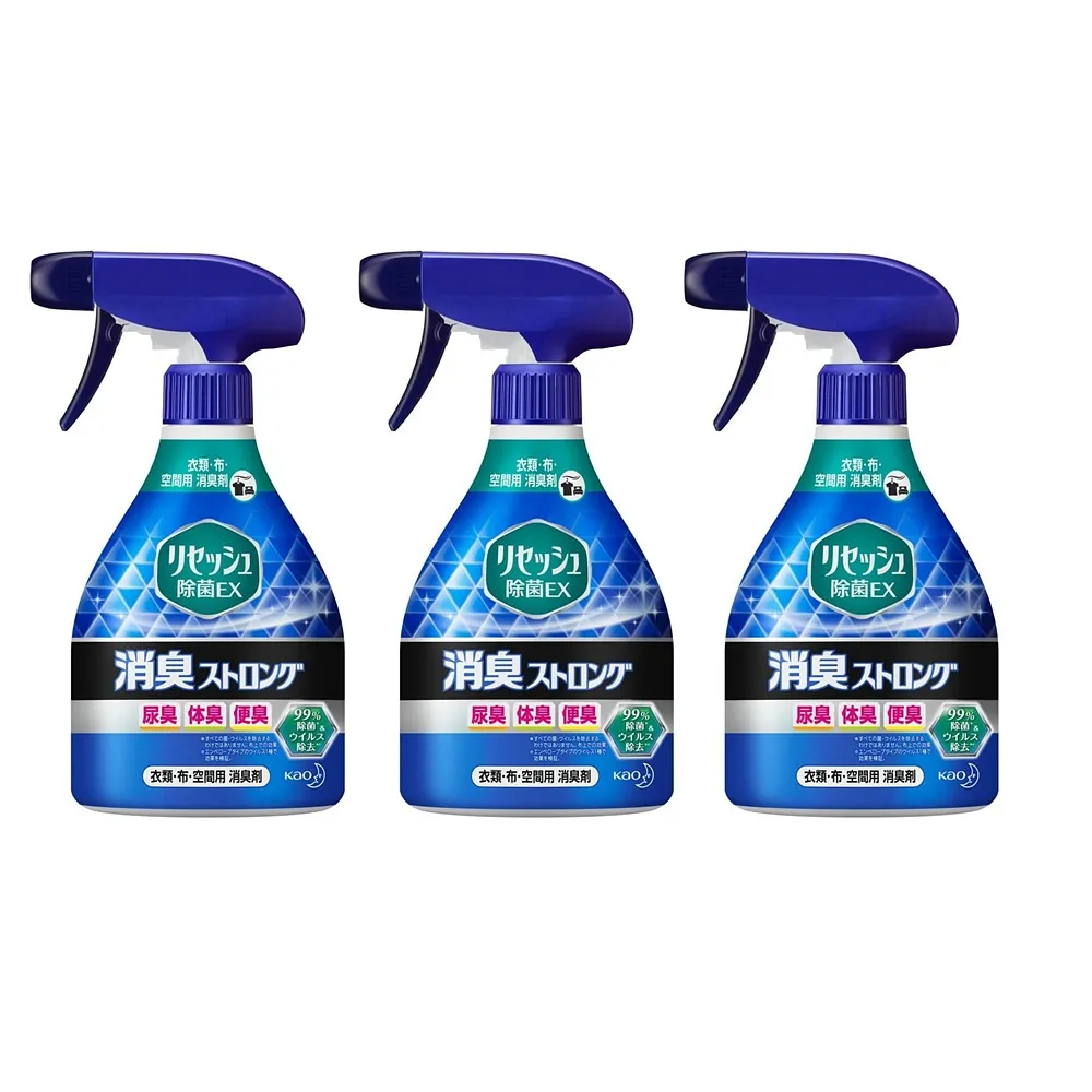 kao 카오 리세쉬 프레쉬 허브 향 탈취제 370ml 3팩 Lysesh spray, fresh herb scent, antibacterial E | 상품 상세 | 크로켓