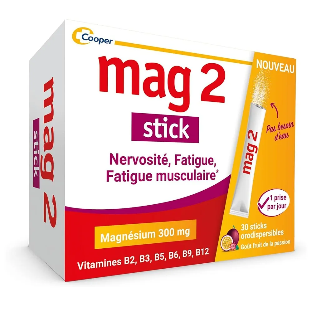 MAG 2 스틱 마그네슘 앤 비타민 B 30개입 MAG 2 Stick Magnesium and 6 B vitamins 30 Stick | 상품 상세 | 크로켓