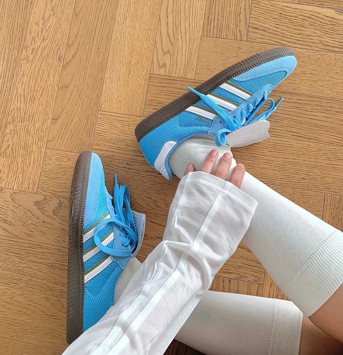 아디다스 삼바 LT 메쉬 스니커즈 아디다스 삼바 LT 세미 블루 버스트 IE9170 | 크로켓