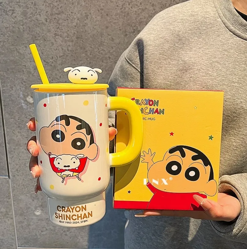 짱구는 못말려 대용량 850ML 뚜껑빨대컵 도자기머그컵 물컵 | 상품 상세 | 크로켓