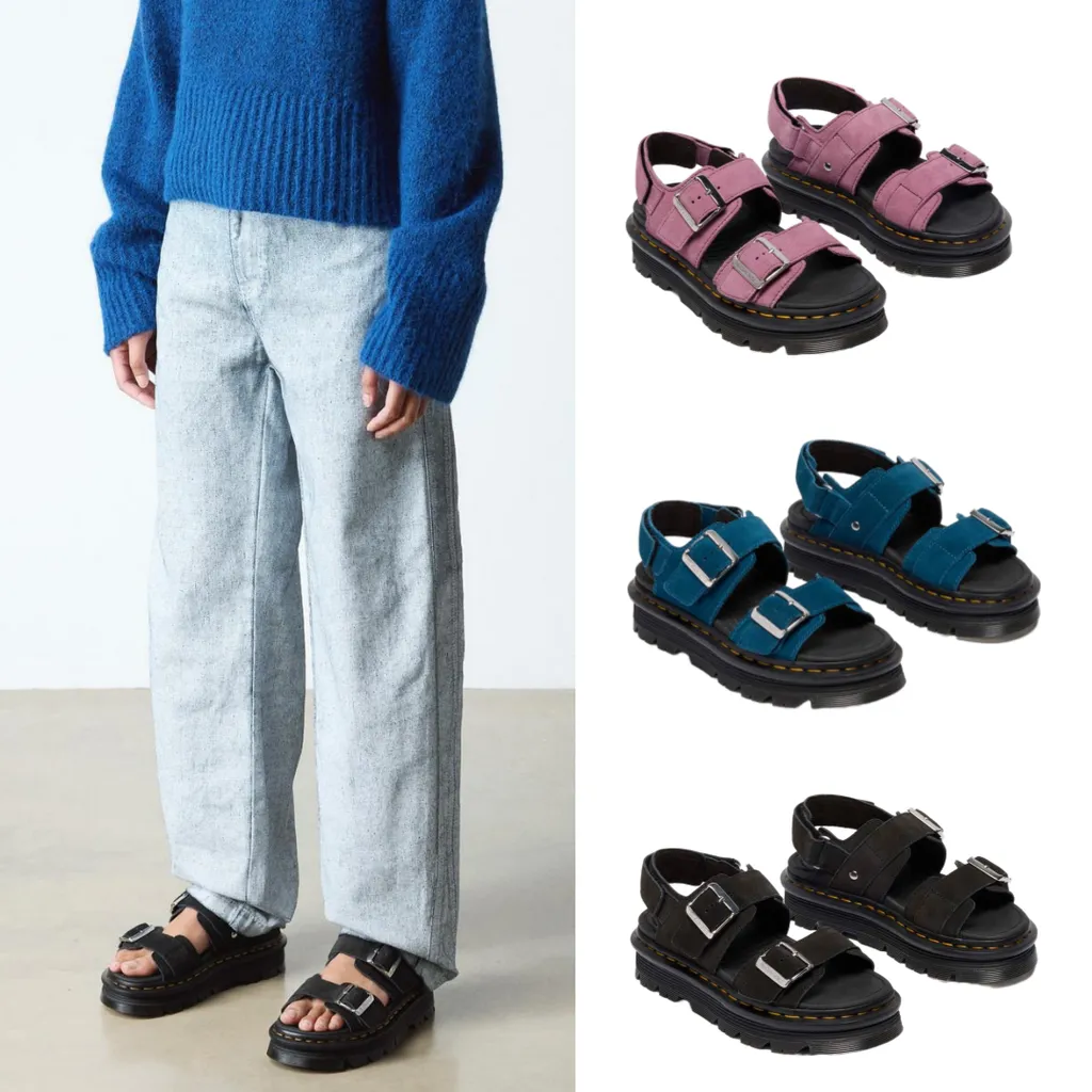 닥터마틴 샌들 제브잭 스웨이드 통굽 키높이 여성 샌들 | 상품 상세 | 크로켓