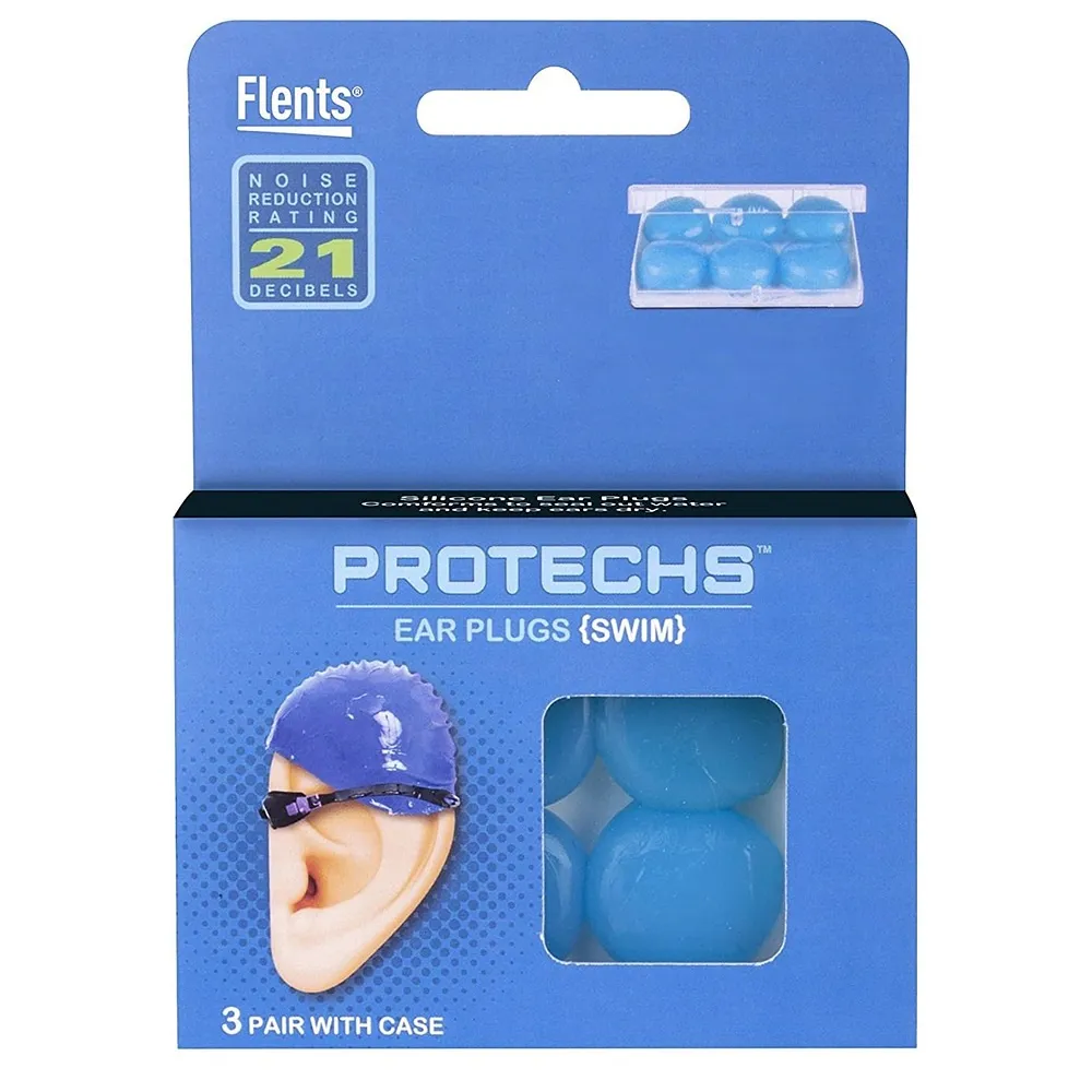 Flents 이어플러그 6개입 1팩 스윔 Flents Protechs Reusable Ear Plugs For Swimming, Silicone | 상품 상세 | 크로켓