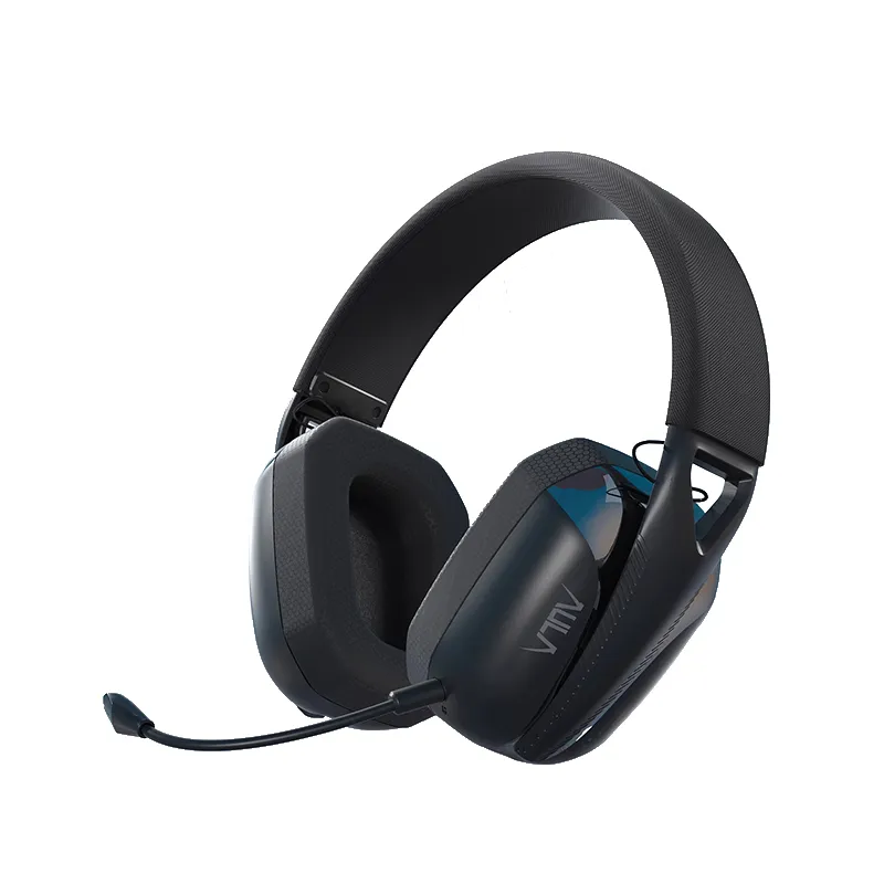 AULA S8 무선 게이밍 헤드셋 독거미 블루투스5.3 헤드폰 초경량 195g 3모드 노이즈 캔슬링 | 크로켓