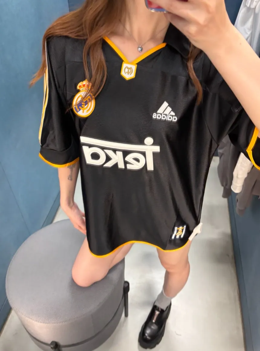 아디다스 레알 마드리드 99/00 레트로 어웨이 져지 반팔 티셔츠 JW1992 | 상품 상세 | 크로켓