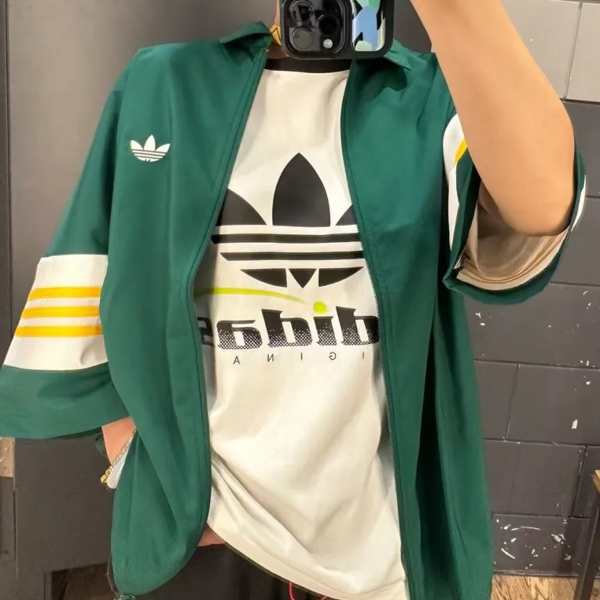 아디다스 오리지널 클로버 스포츠 캐주얼 반팔 셔츠 그린 IY7373 | 상품 상세 | 크로켓