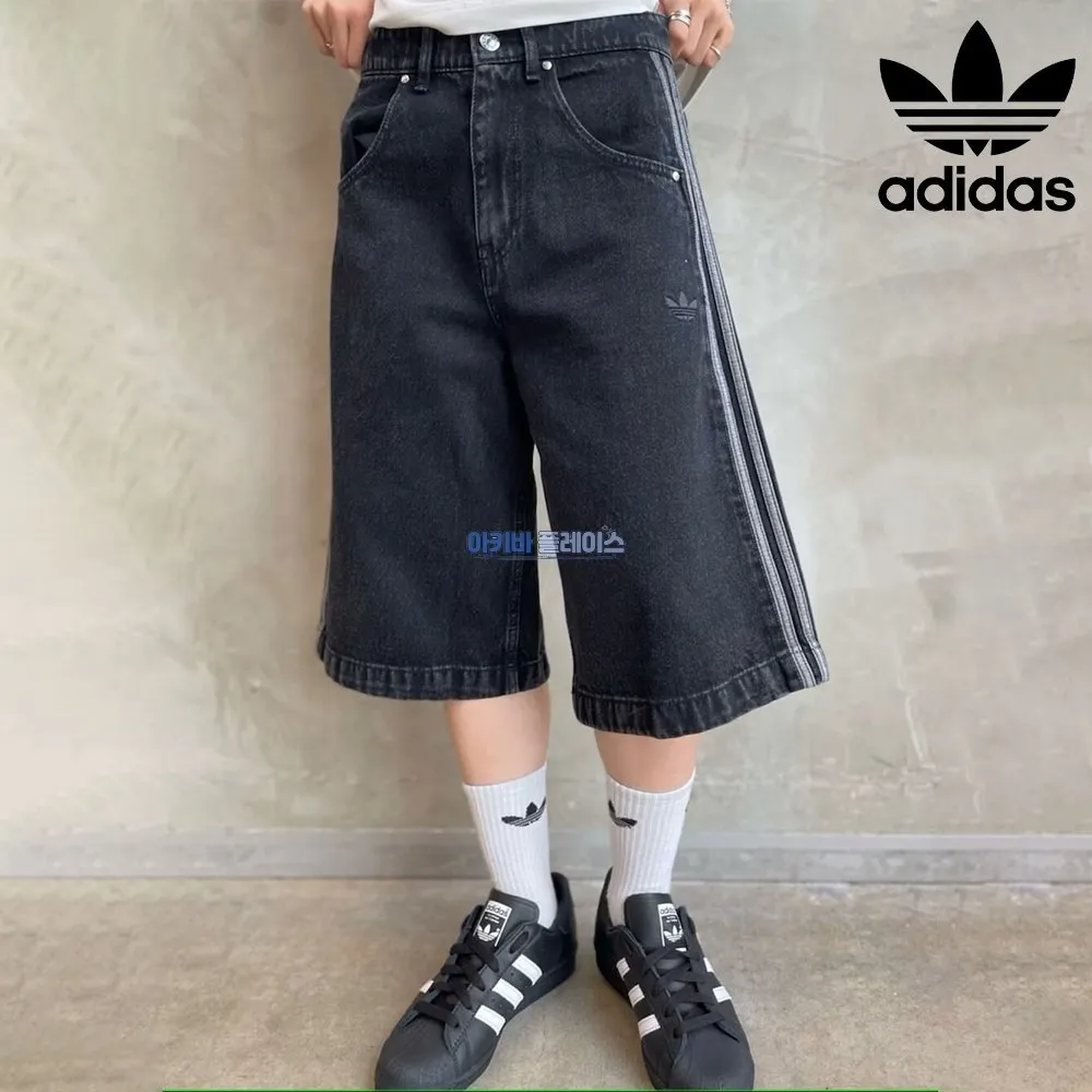 아디다스 오리리널 아디컬러 데님 파이어버드 반바지 청바지 트루 블랙 JC6719 | 상품 상세 | 크로켓
