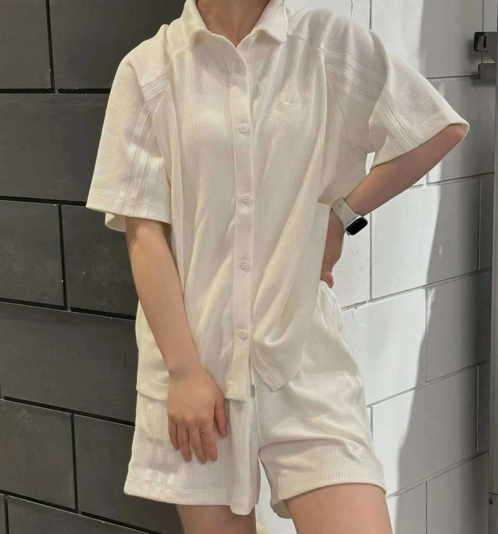아디다스 보헤미안 루즈핏 오버핏 반팔 니트 카라티 IS2329 IS2331 | 크로켓