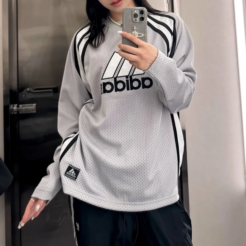 아디다스 오리지널 트레이닝 웜업 롱 슬리브 탑 긴팔 티셔츠 그레이 JD5375 | 상품 상세 | 크로켓