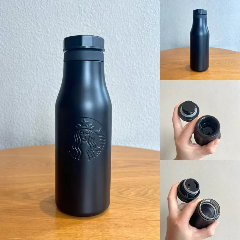 스타벅스 중국 2025 클래식MD 블랙 스텐 보틀형 텀블러 473ml | 상품 상세 | 크로켓