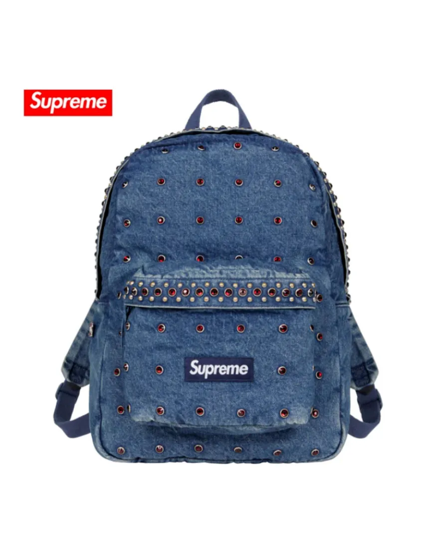 슈프림 bb Simon Denim Backpack 비비 사이먼 데님 백팩 워시드 인디고 604313 | 크로켓