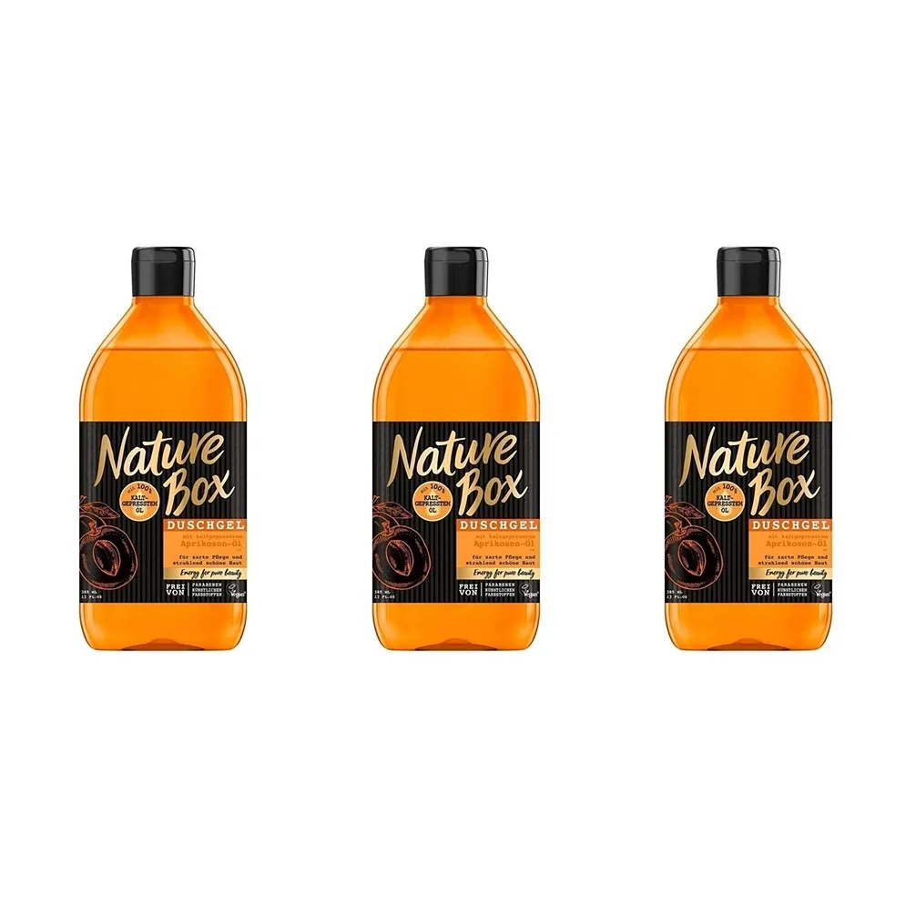 Nature Box 샤워젤 385ml 3팩 애프리콧 오일 Nature Box Shower Gel Apricot Oil 3 x 385 ml | 상품 상세 | 크로켓