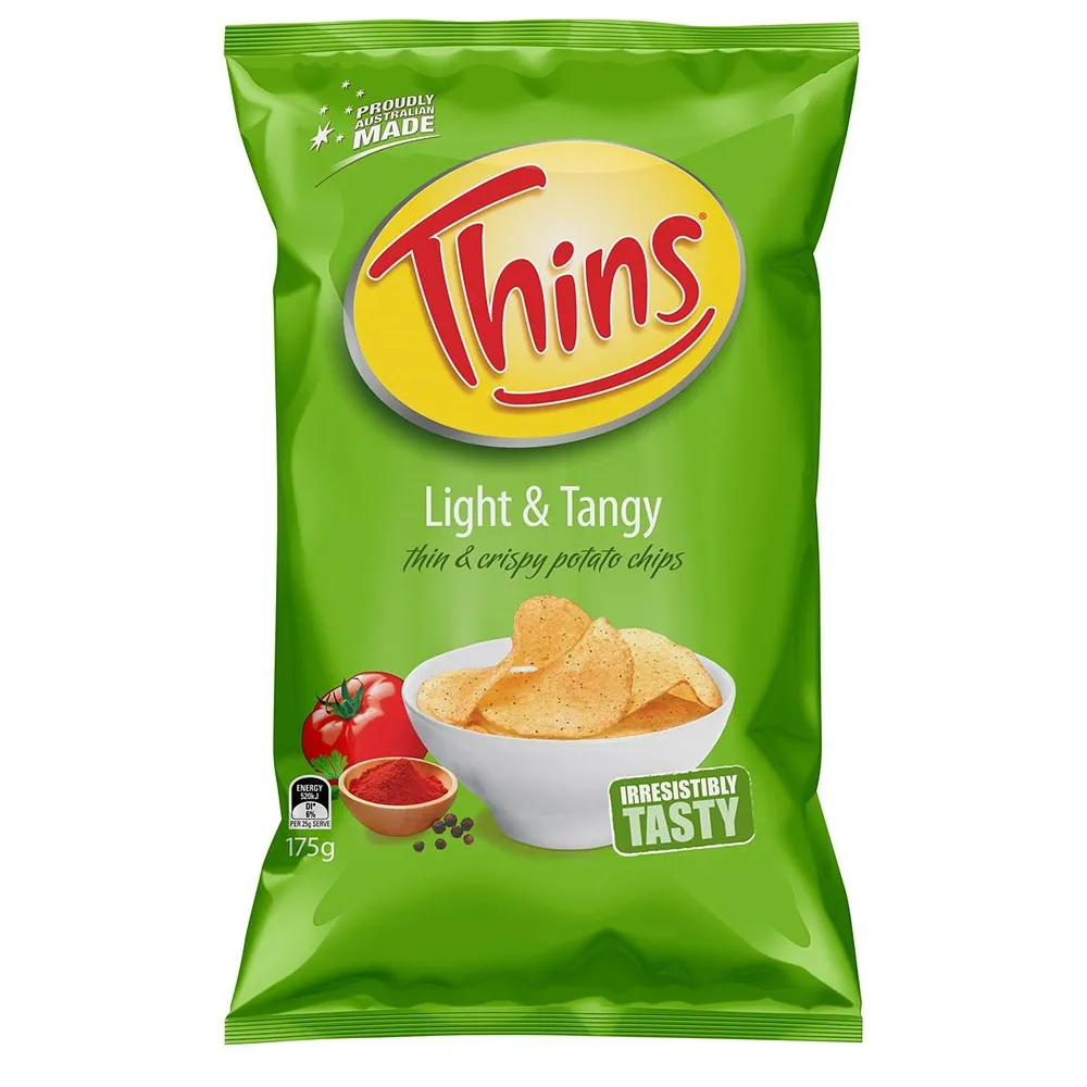 Thins 칩스 175g 4팩 라이트 앤 탠지 Thins Chips Light & Tangy 175g | 크로켓