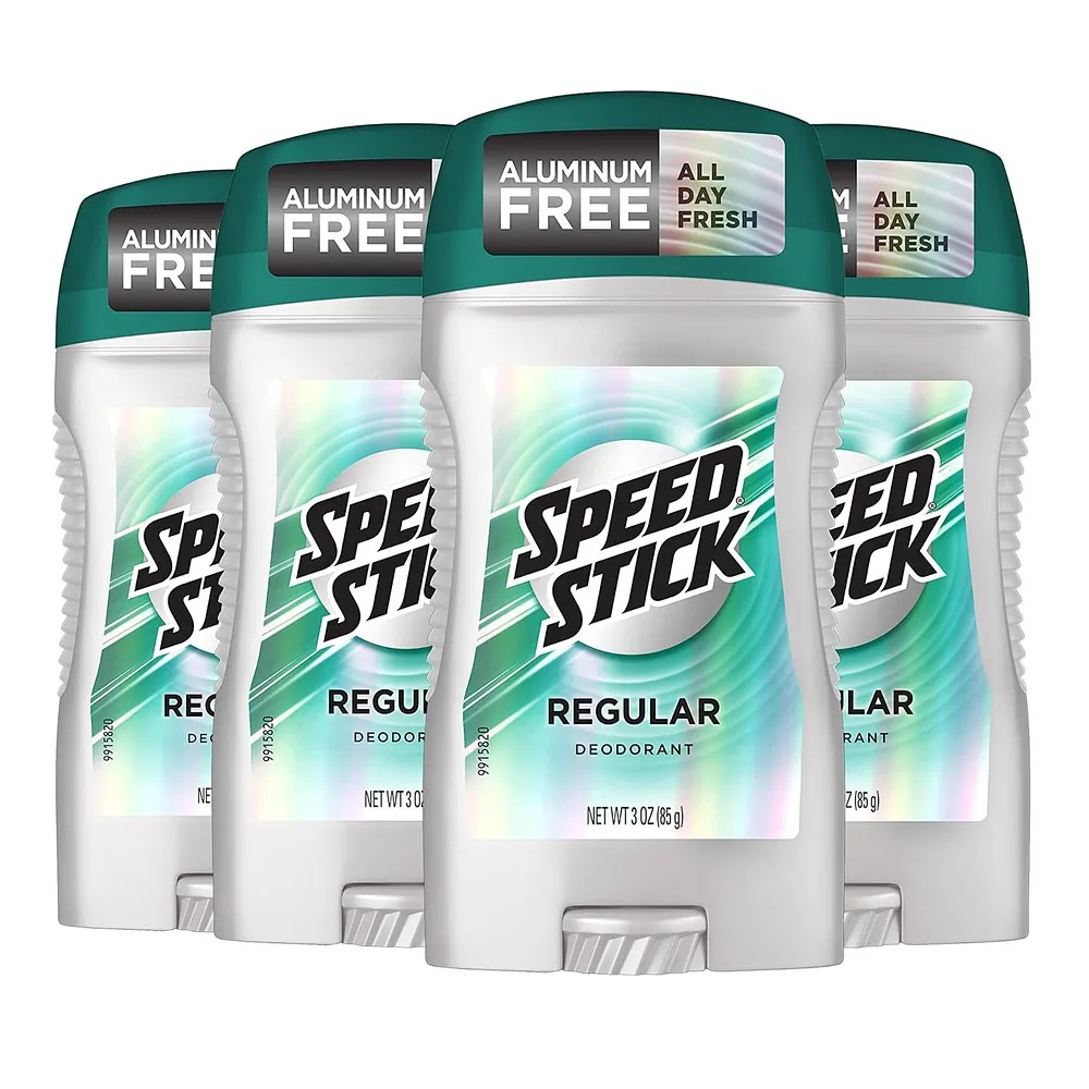 스피드스틱 맨즈 데오드란트 85g 4팩 레귤러 Speed Stick Men's Deodorant, Regular, 3 Ounce ...